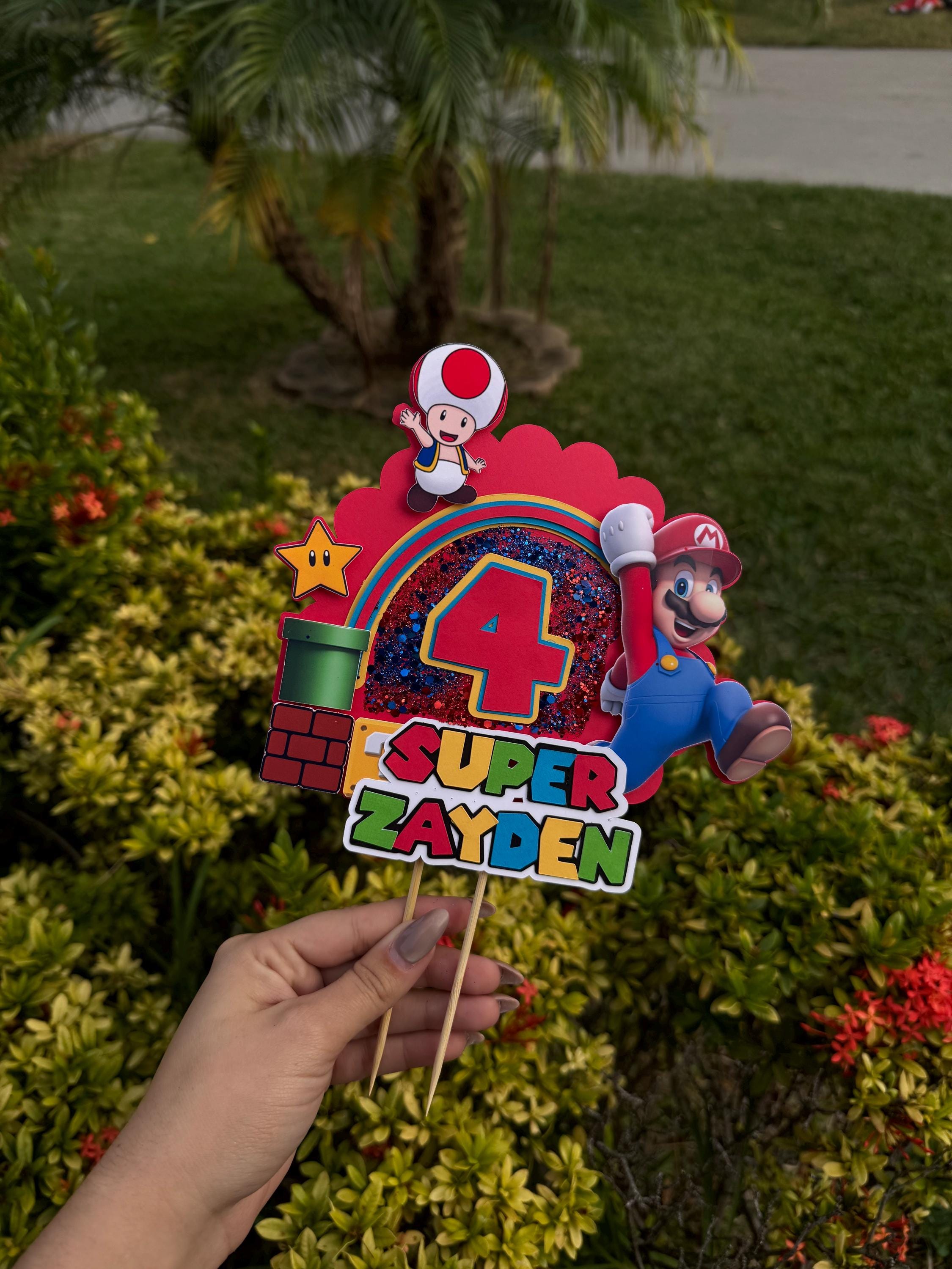 Super Mario Cake Topper - Etsy