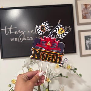 Formula One Insipred Cake Topper// Ferrari - Etsy