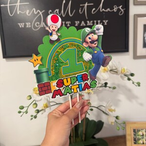 Super Luigi Cake Topper - Etsy