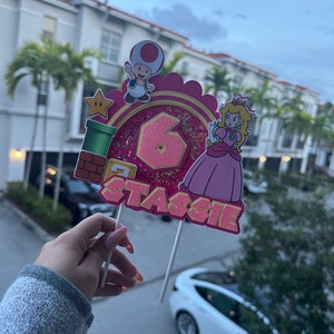 Princess Peach Cake Topper - Etsy