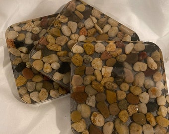 Epoxy River Coasters - Etsy