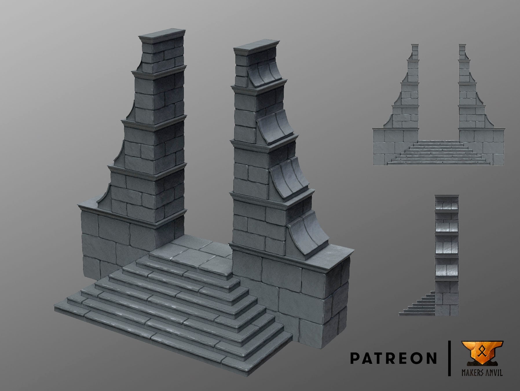Time Wheel Monument - Classic Fantasy - 3d Printed Scenery for Wargames ...