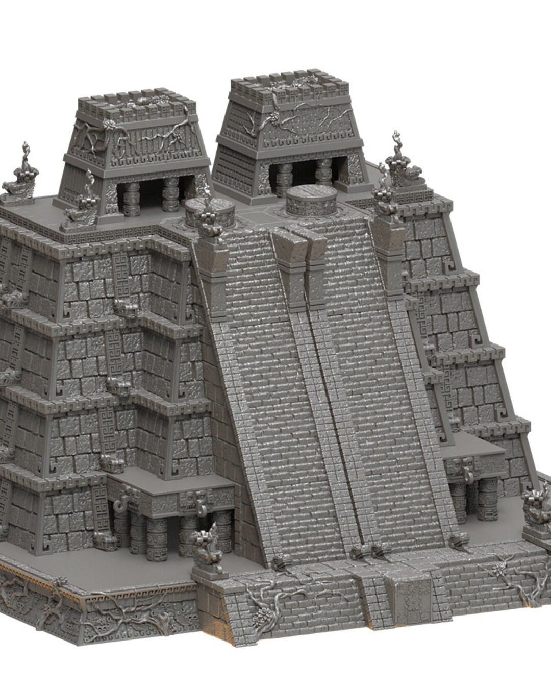 Tenochtitlan Temple Aztec Cuetzpal Lizard Aztec Lizardmen - 3d Printed ...