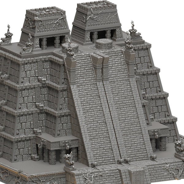 3d Printed Aztec Temple - Etsy