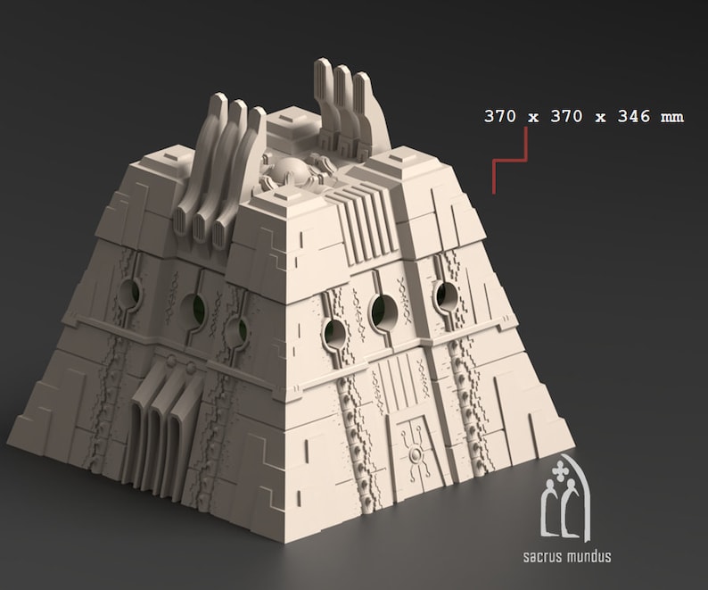 Closed Pyramid Underground B - Karnak Robot Undead World - 3d Printed ...
