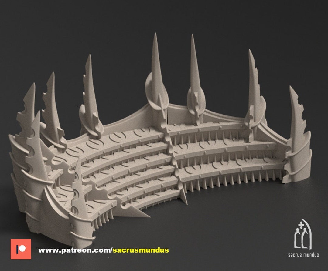 Irazar Terraces Dark Future Elf Elven Space - 3d Printed Scenery for ...