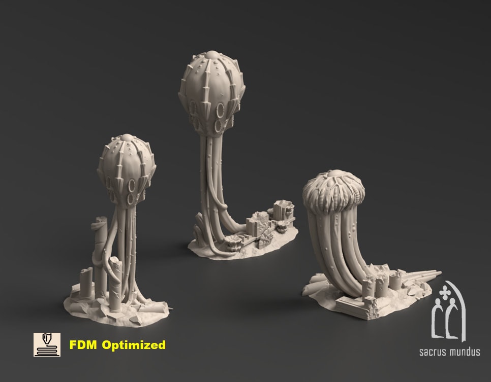 Spores Bomb Giant Mieotic - Tulipa Space Bug Xenos Zerg Planet - 3d ...