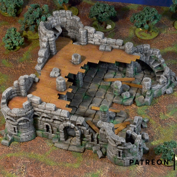 28mm Castle Scenery - Etsy