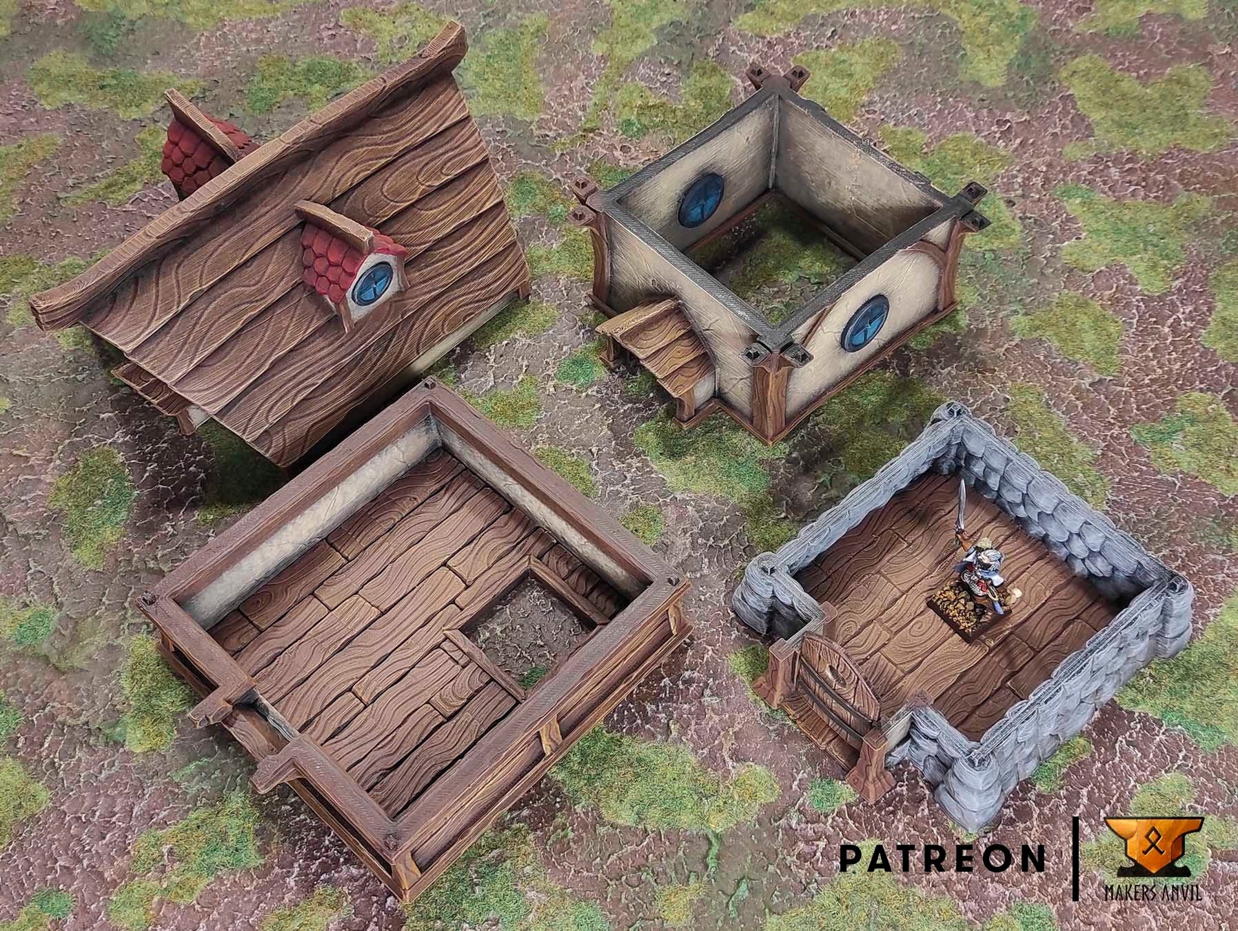 Fisher Village Tower House - 3d Printed Scenery for Wargames Wargaming ...
