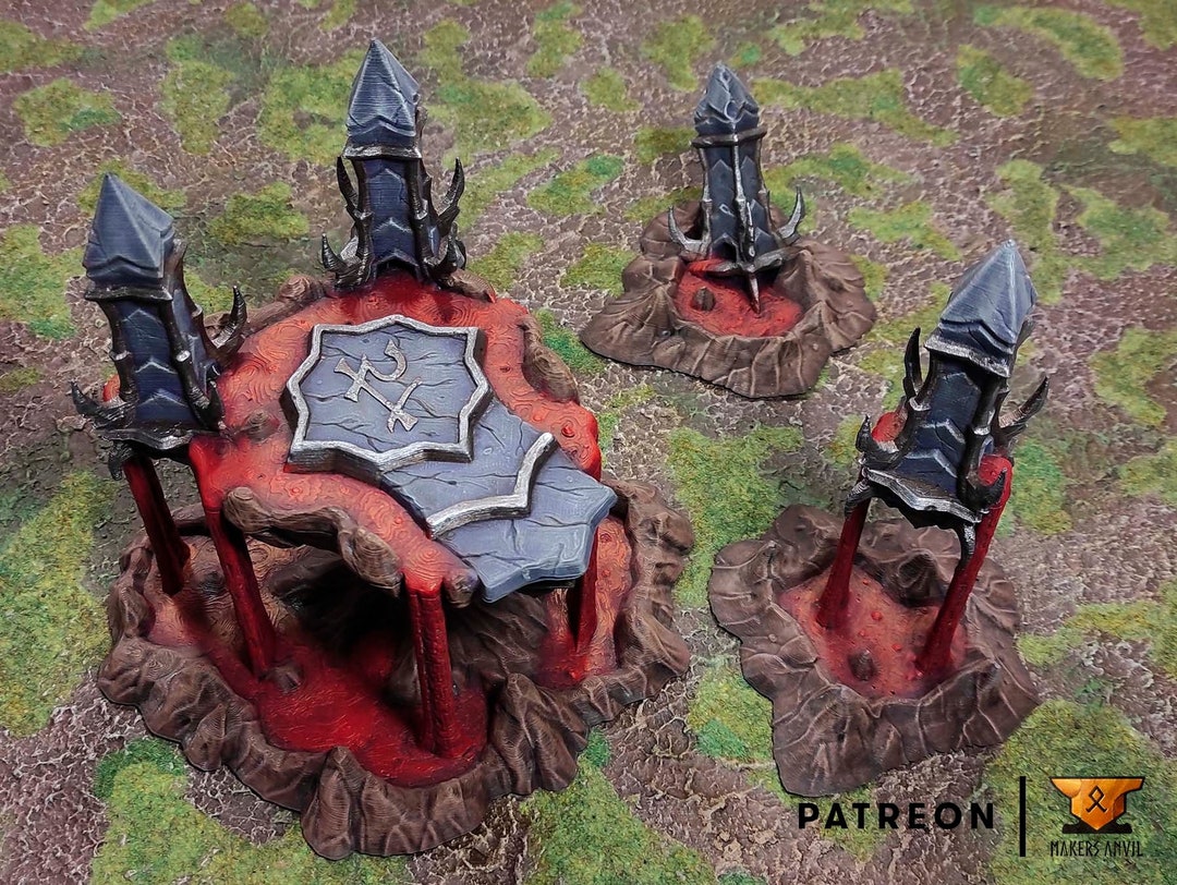 Floating Dark Elven Ruins Shrine Luminor High Elves - 3d Printed ...