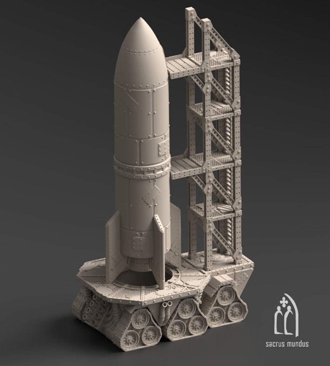 Space Program Rocket - Warpzel Orc Space World - 3d Printed Scenery for ...