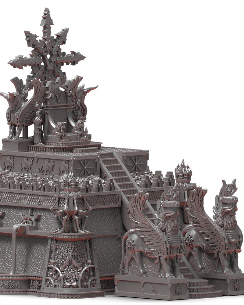 Dwarven King Throne Magmhôrim Chaotic Dwarf Fire 3d Printed - Etsy
