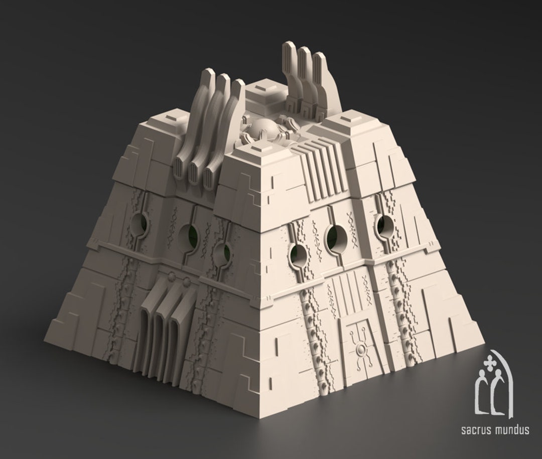 Closed Pyramid Underground B - Karnak Robot Undead World - 3d Printed ...