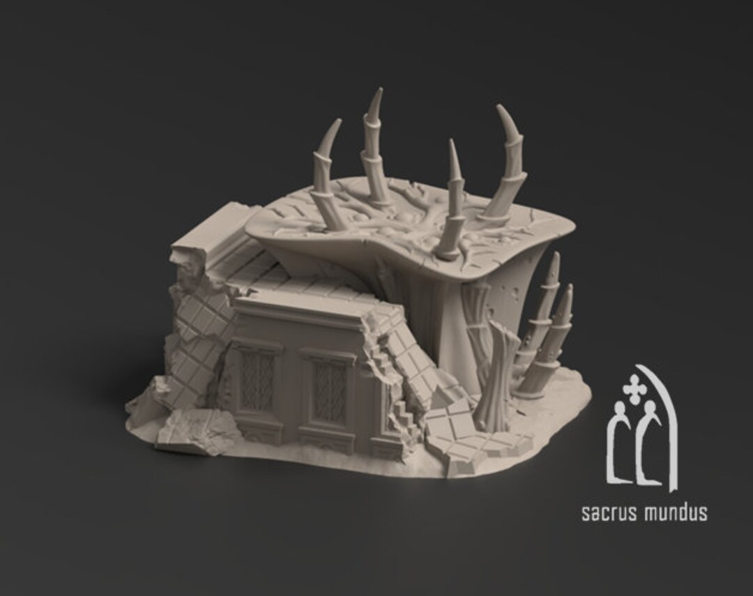 Infected Building B - Tulipa Space Bug Xenos Zerg Planet - 3d Printed ...
