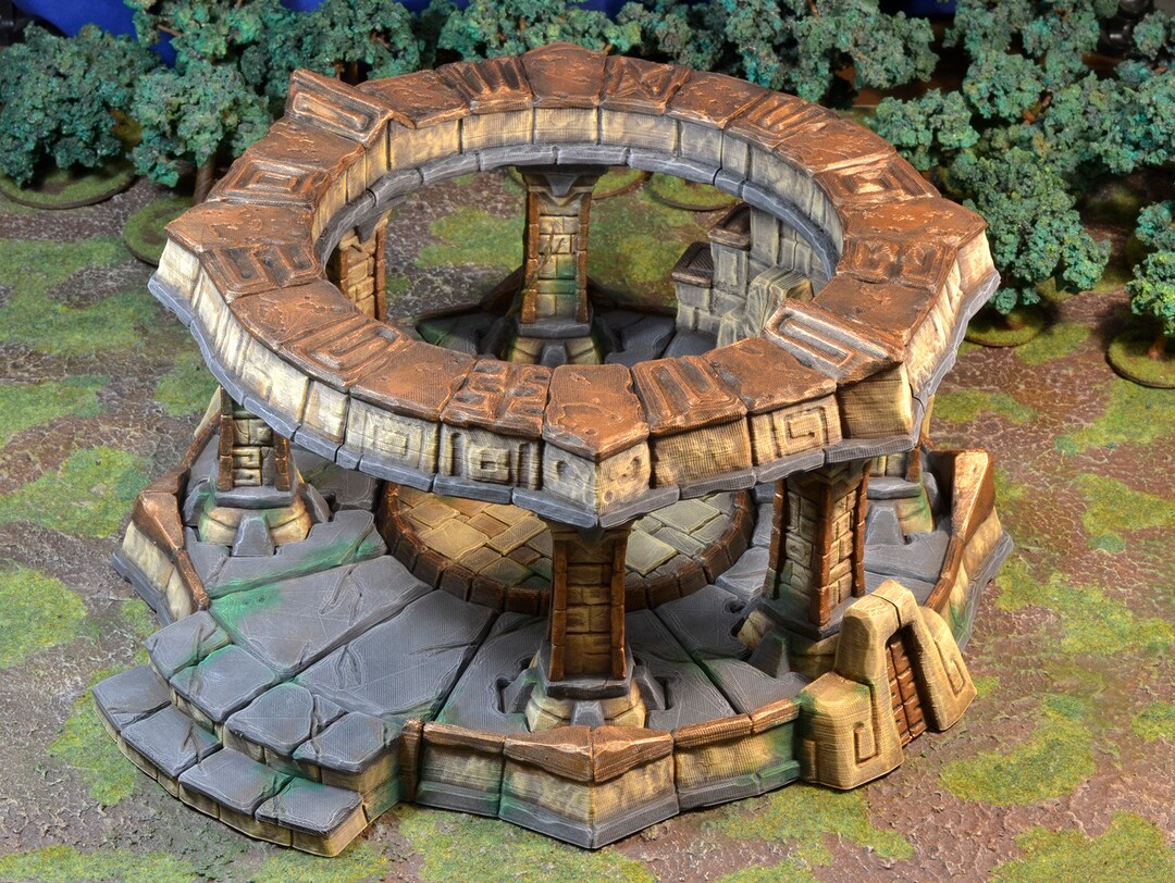 Forgotten Temple High Elves 3d Printed Scenery for Wargames Wargaming ...