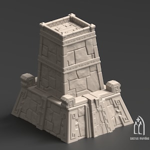Hab Module B - Qorillaqta Lizardmen Aztec Mayan Temple World - 3d ...