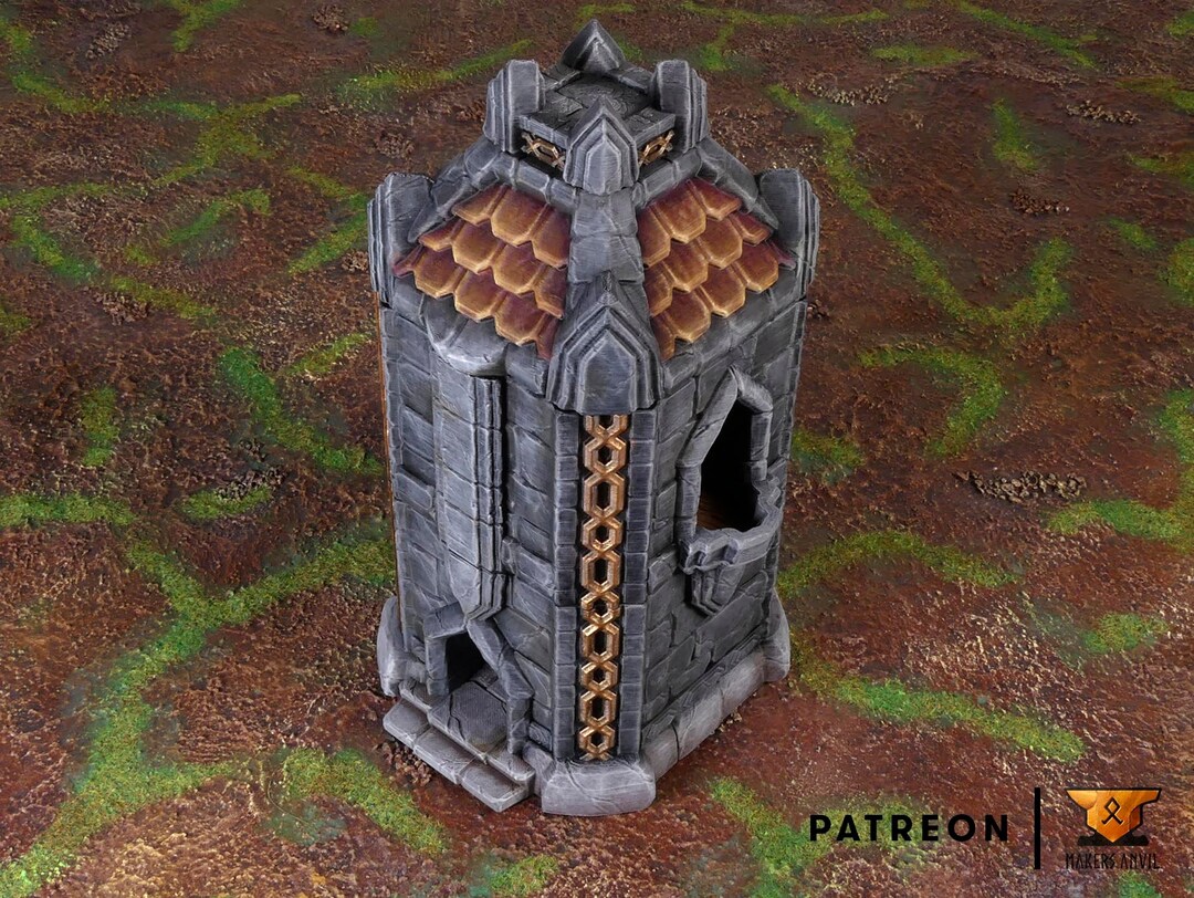 Dwarf Tower Settler - Steampunk Neighborhood - 3d Printed Scenery for ...