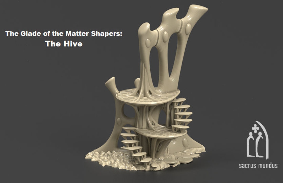 The Hive Monument Future Elven Space Worlds - 3d Printed Scenery for ...