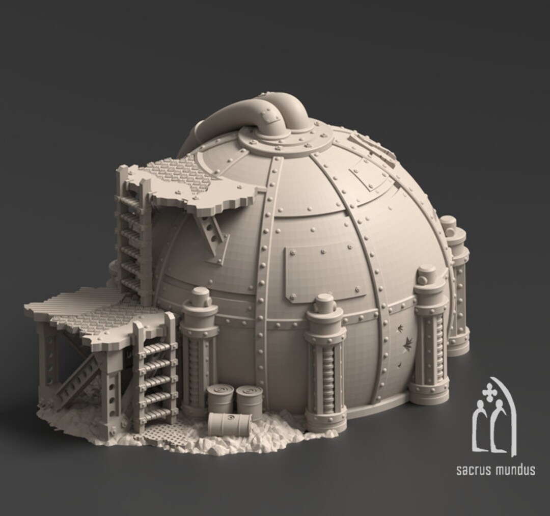 Space Fuel Tank - Warpzel Orc Space World - 3d Printed Scenery for ...