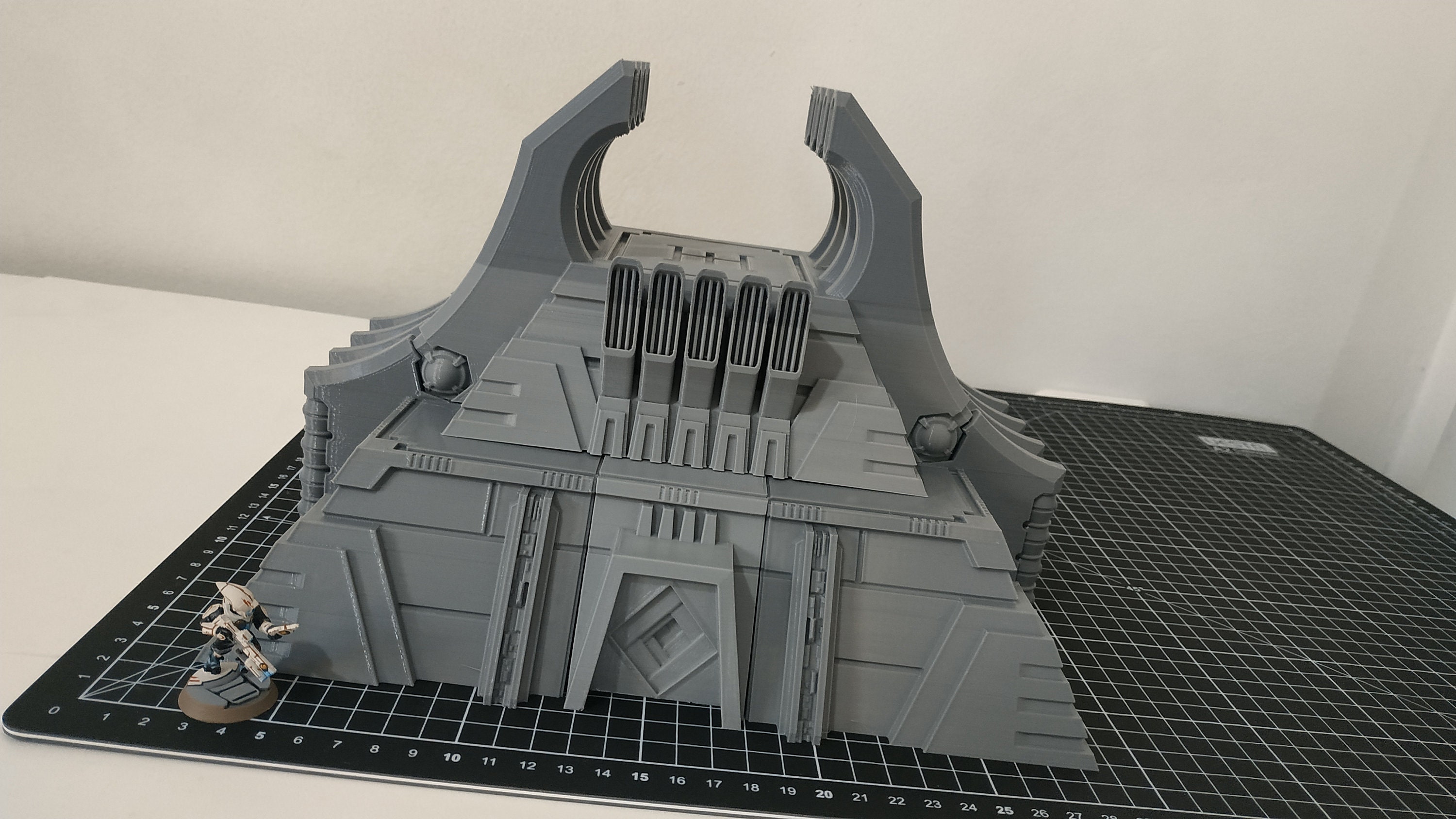 Space Robot Dynasties Karnac Pyramid Tower Building 3d Printed Scenery ...