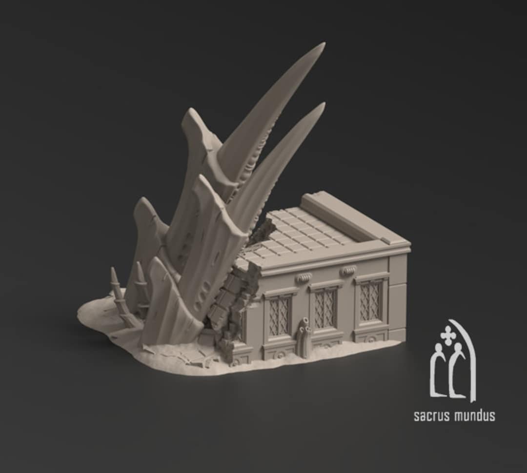 Infected Building A Tulipa Space Bug Xenos Zerg Planet 3d Printed ...