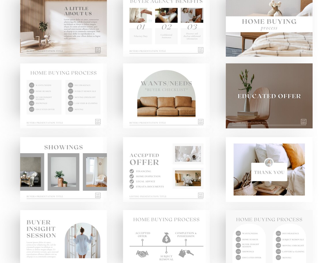 The Ultimate Real Estate Bundle Template Made in Canva in 5 Colors ...