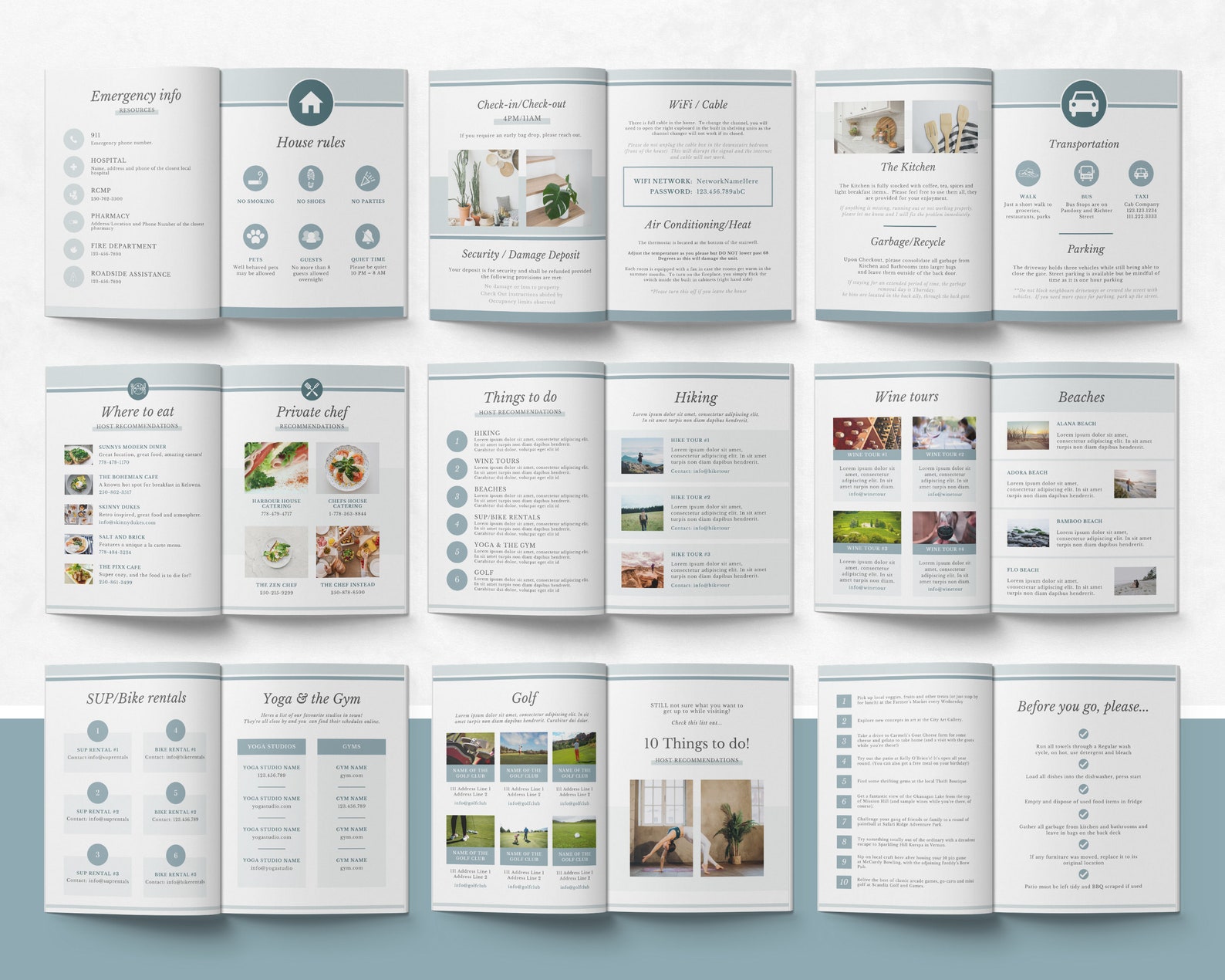 The Ultimate Airbnb Guest Welcome Guidebook Template Made in | Etsy