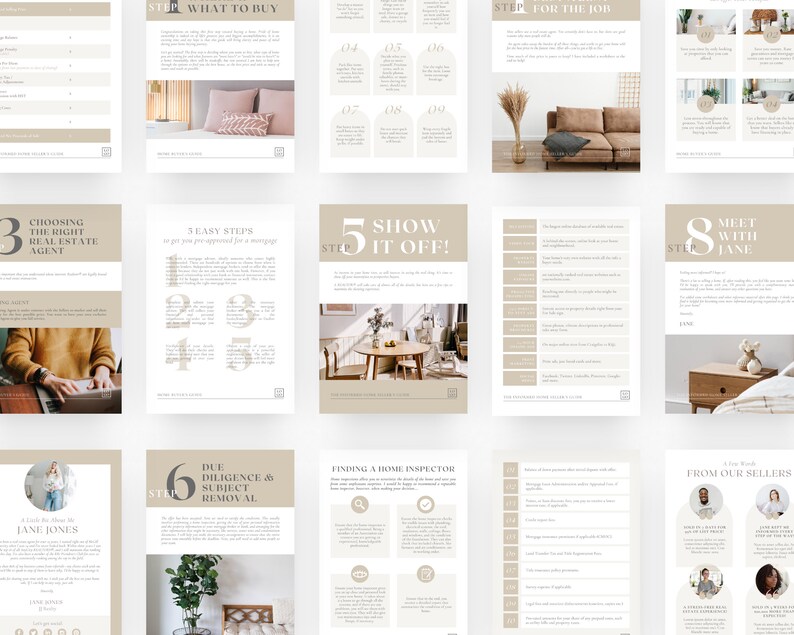 The Ultimate Real Estate Bundle Template Made in Canva | Realtor ...
