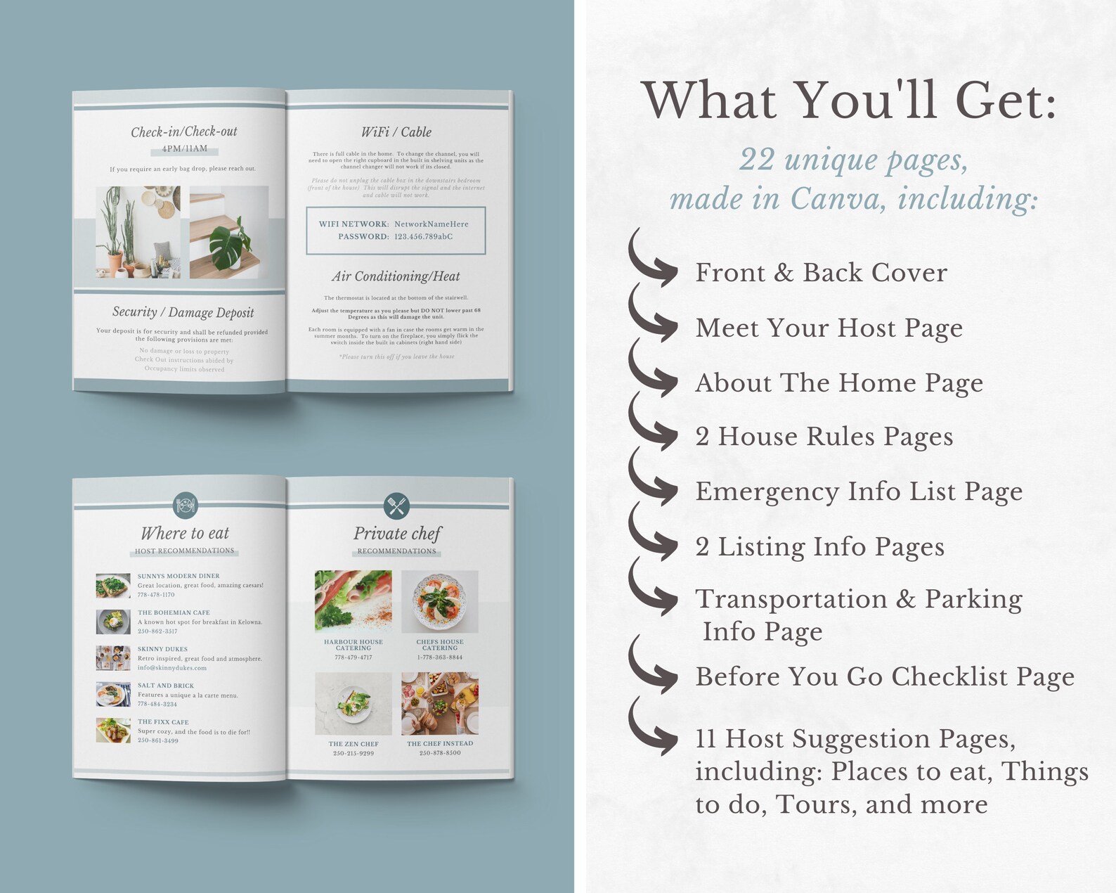 The Ultimate Airbnb Guest Welcome Guidebook Template Made in - Etsy
