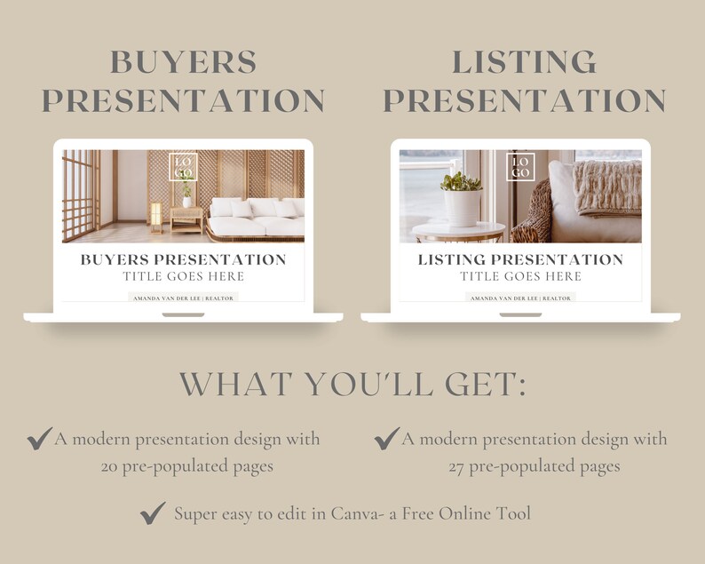 The Ultimate Real Estate Bundle Template Made in Canva | Realtor ...