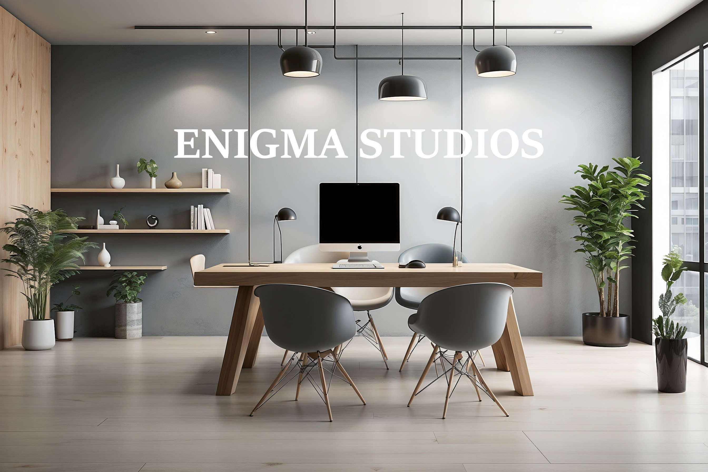 Modern Office Zoom Background Set of 9 | Virtual Videoconference ...