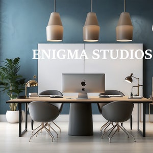 Modern Office Zoom Background Set of 9 | Virtual Videoconference ...