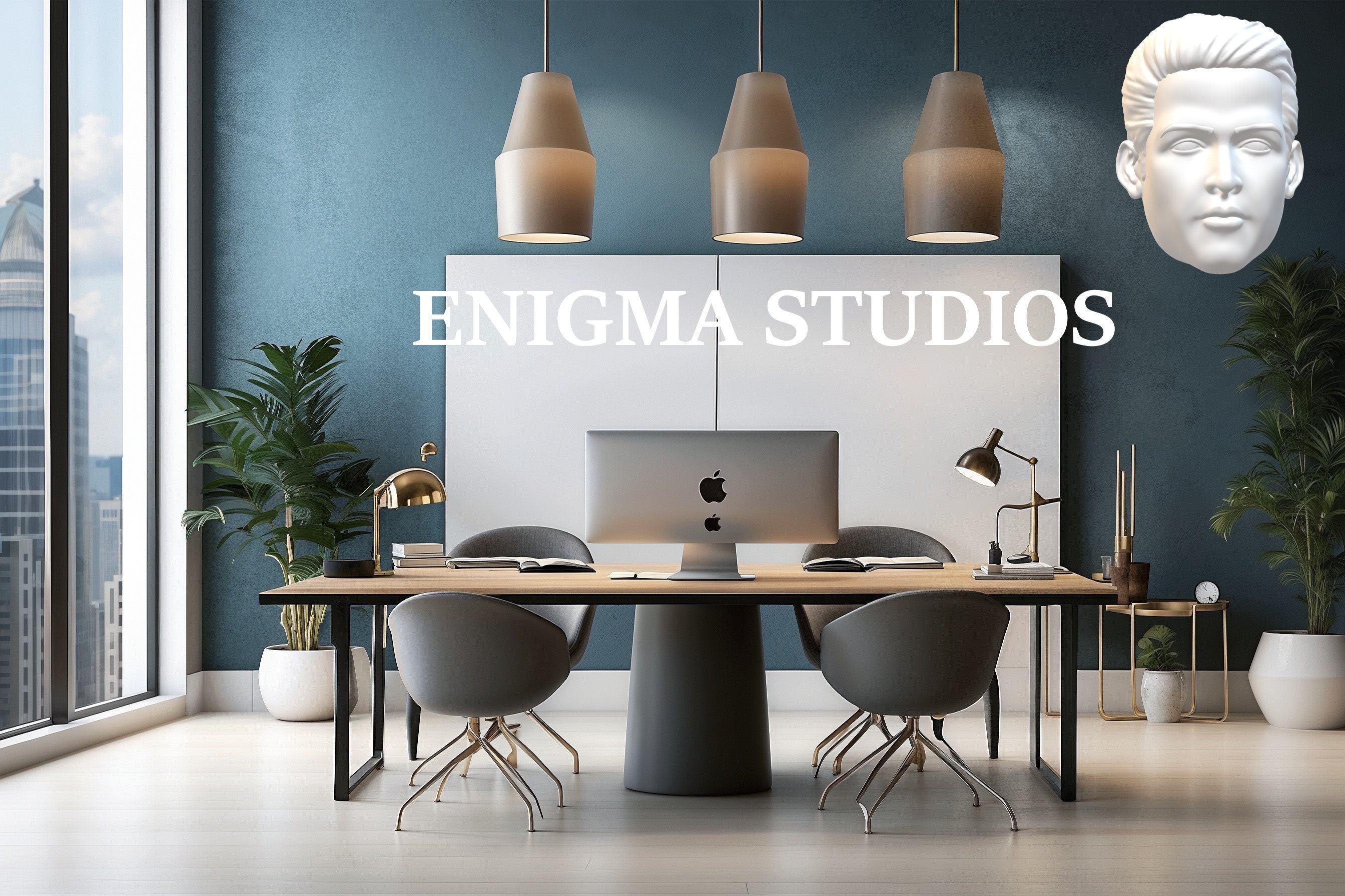 Modern Office Zoom Background Set of 9 | Virtual Videoconference ...