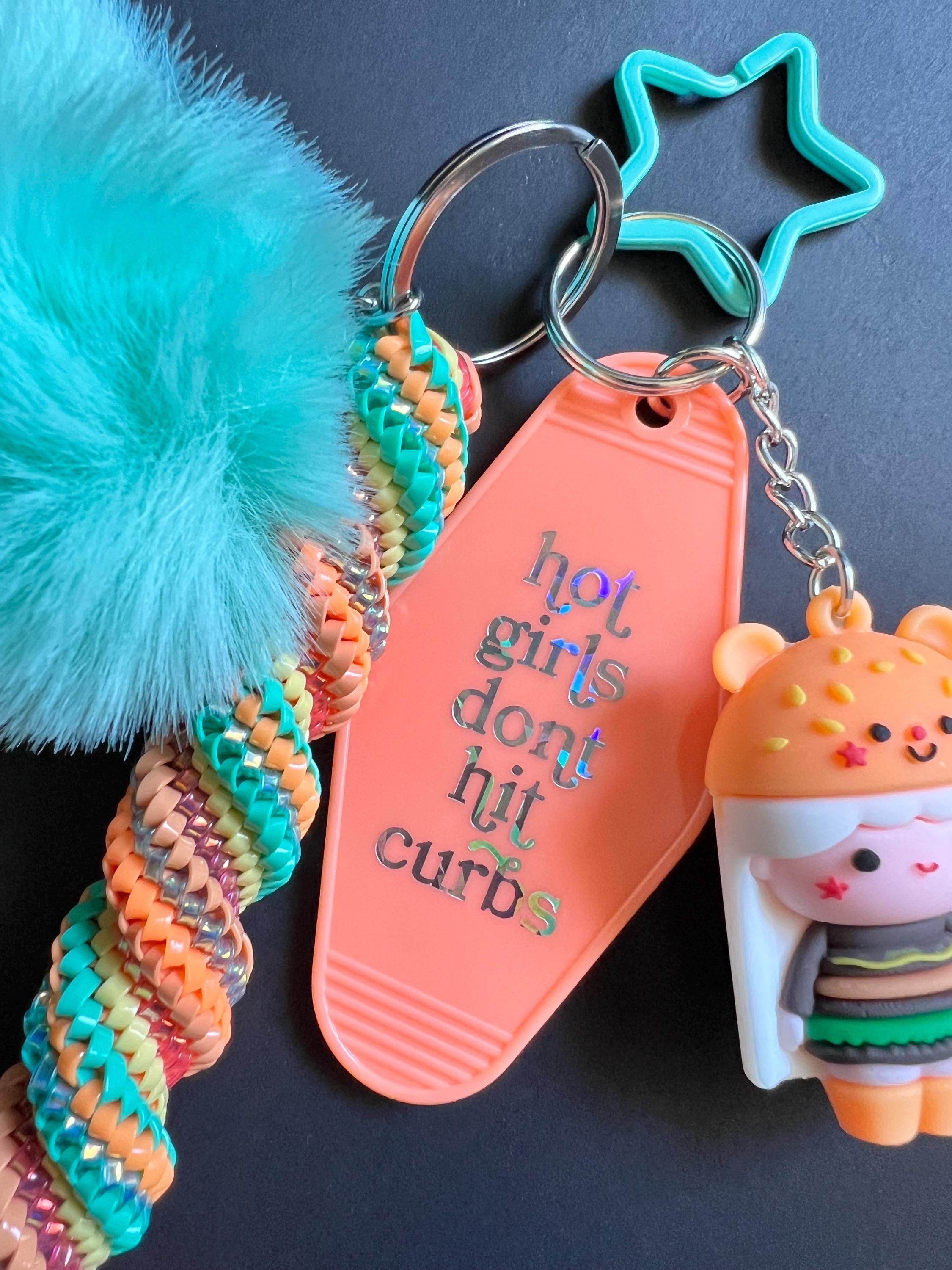 Boondoggle "gimp" Keychain With Charms - Etsy