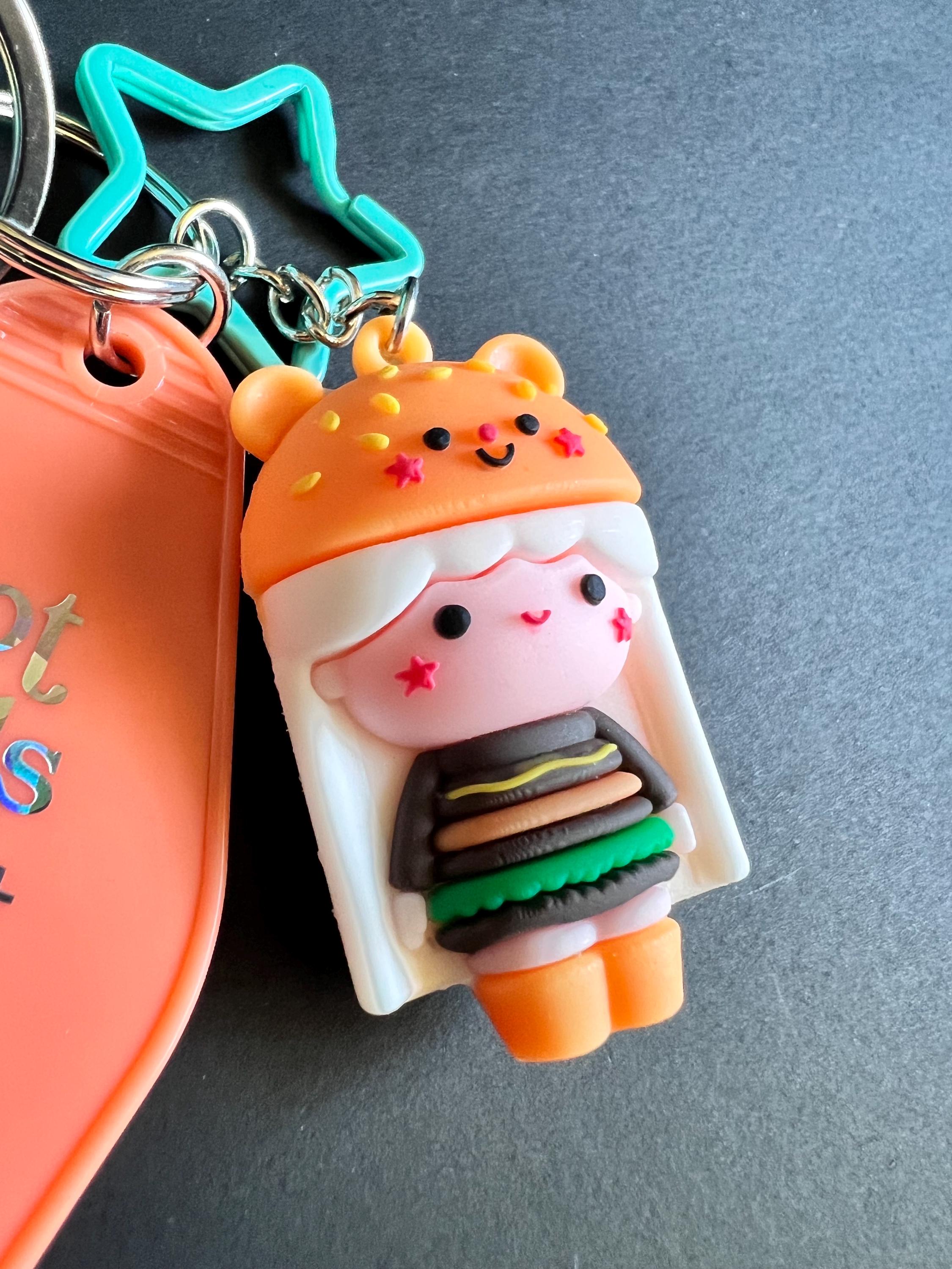 Boondoggle "gimp" Keychain With Charms - Etsy