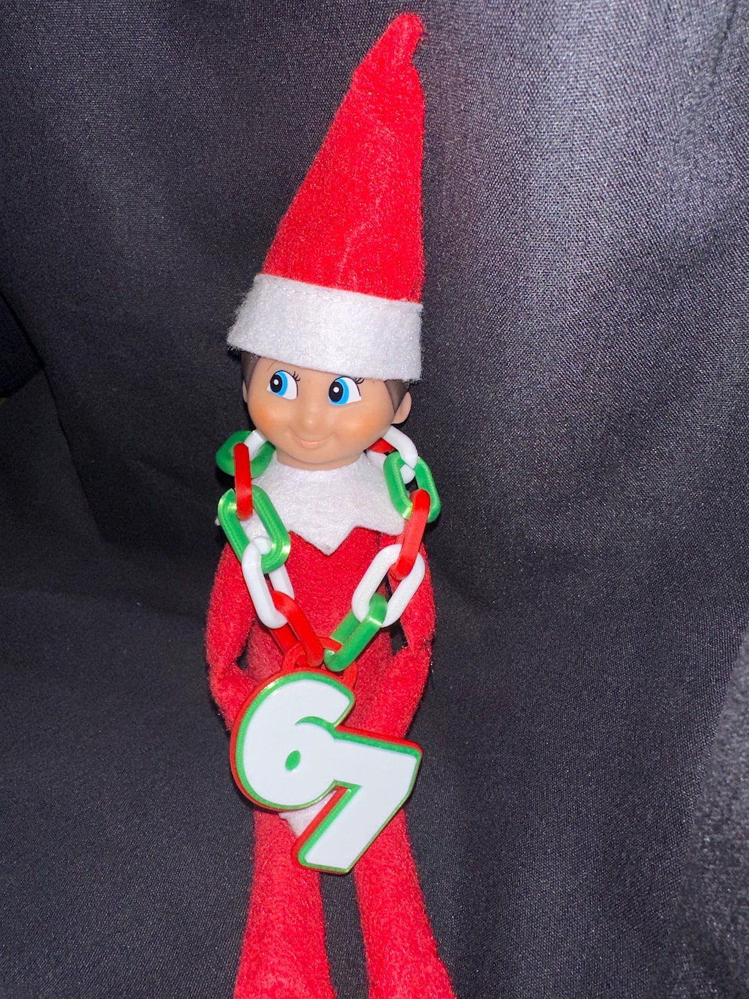 67 Elf on the Shelf Chain, Elf Six Seven, Chain, Muti Options, Trending, Elf Prop, 67, Christmas ...