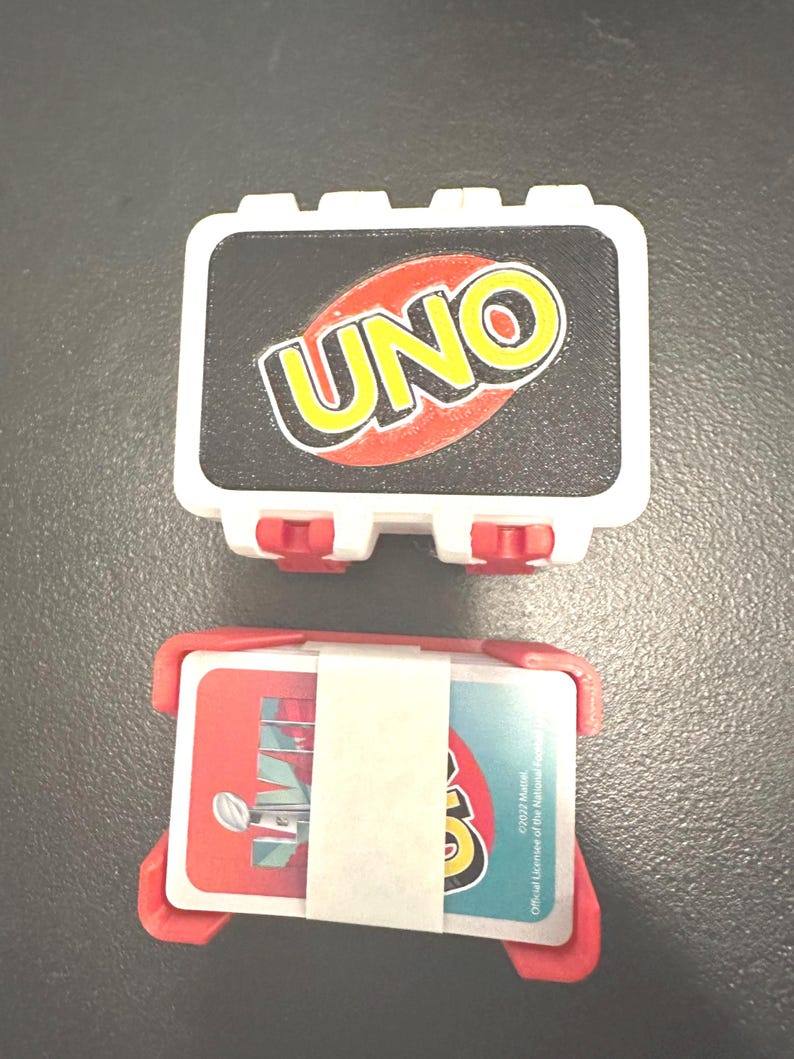 UNO Card Storage Box – Uno Card Holder Case, Travel Card Game Organizer ...