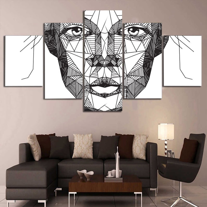 Geometric Girl Face SVG, Girl Head, Woman Face SVG, Female Face ...