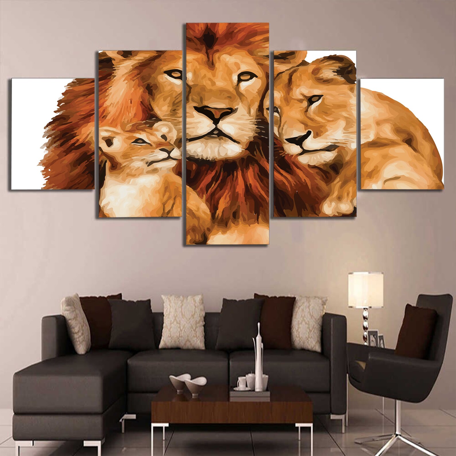 Lion Family SVG File & Clipart SVG Lioncut Files for Cricut - Etsy
