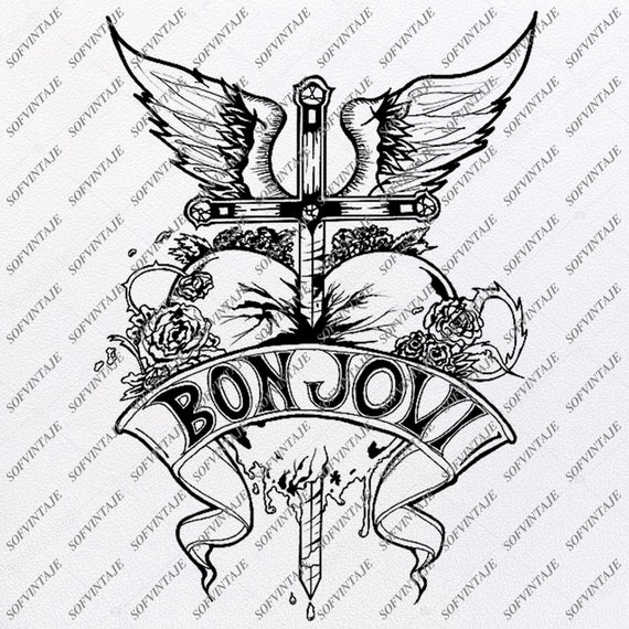 Bon Jovi Svg File-Jon Bon Jovi Logo Svg Design-Clipart-Singer | Etsy