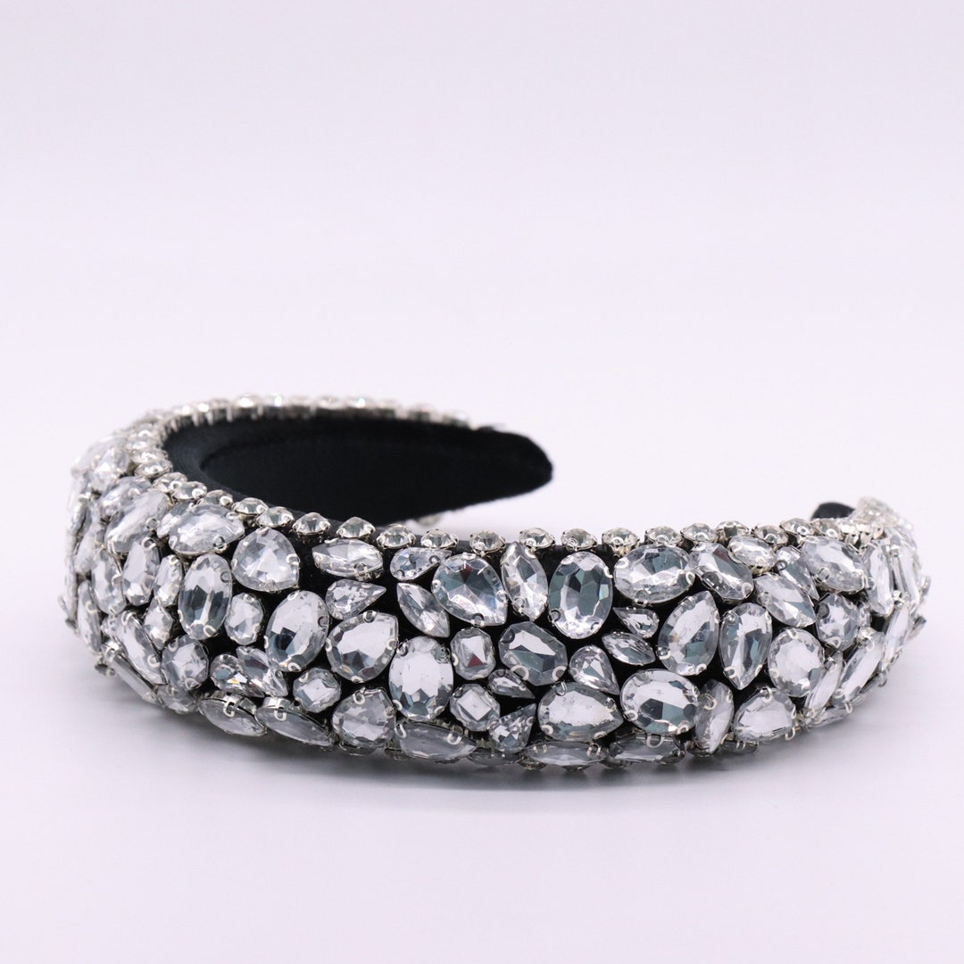 Silver Crystal Crown / Headbands / Wedding Hair Accessories / Crystal ...