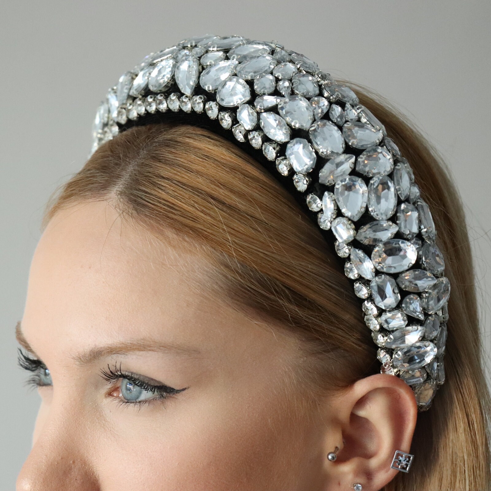 Silver Crystal Crown / Headbands / Wedding Hair Accessories / Crystal ...