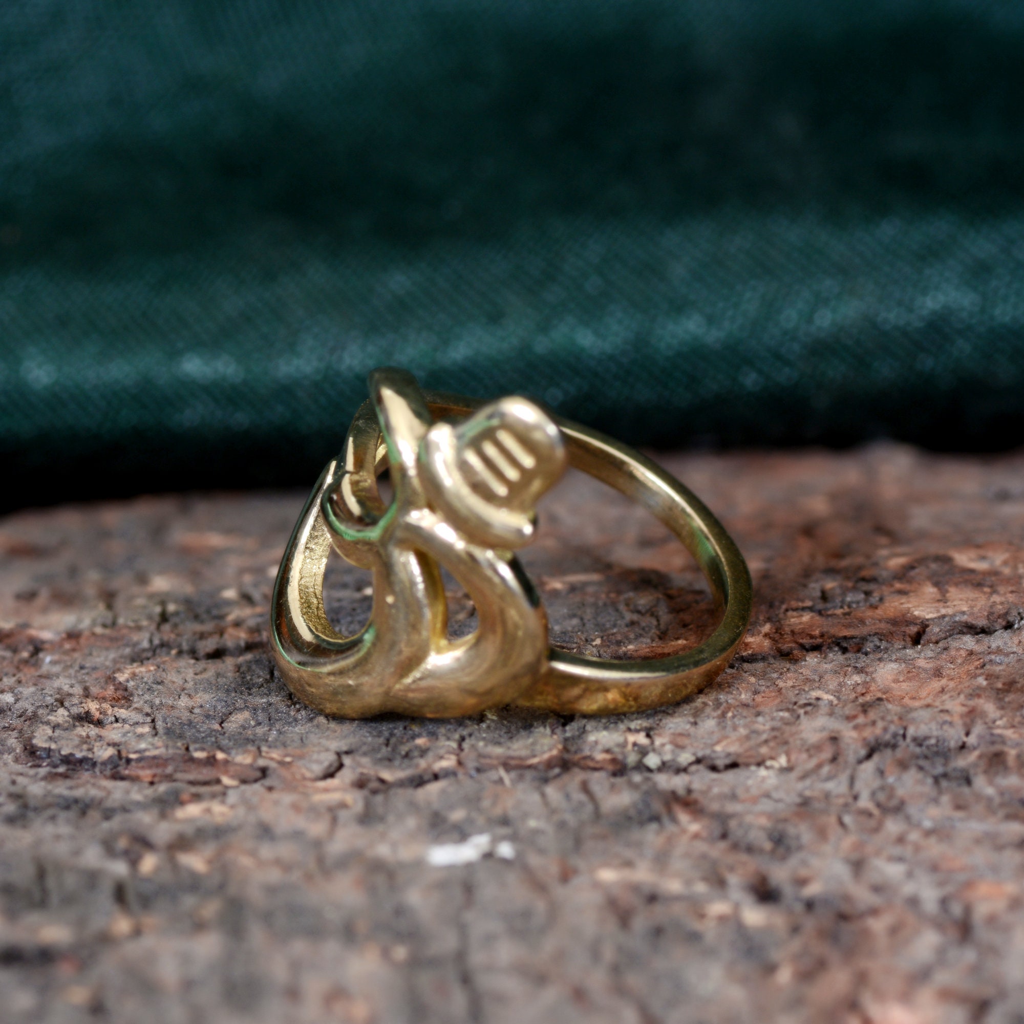 18k Gold Om Ring Lord Shiva Ohm Ring Religious Ring Gold - Etsy