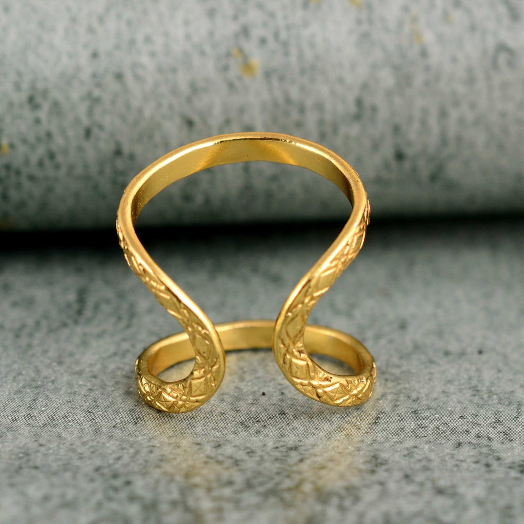 Arthritis Finger Splint Ring, Handmade Ring, 18k Gold Ring, Adjustable ...