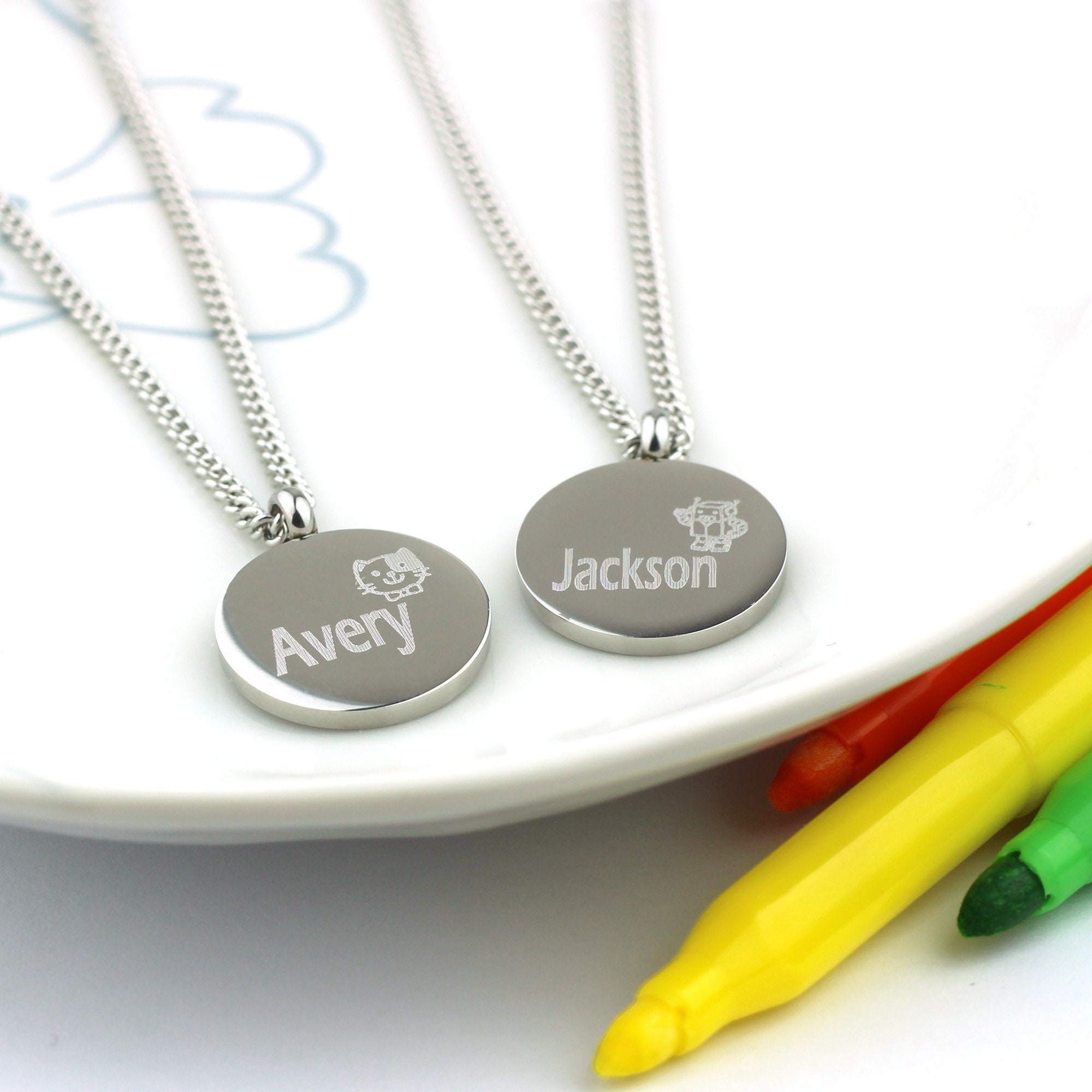 Little Girls Necklace Kids Necklace Baby Personalized | Etsy