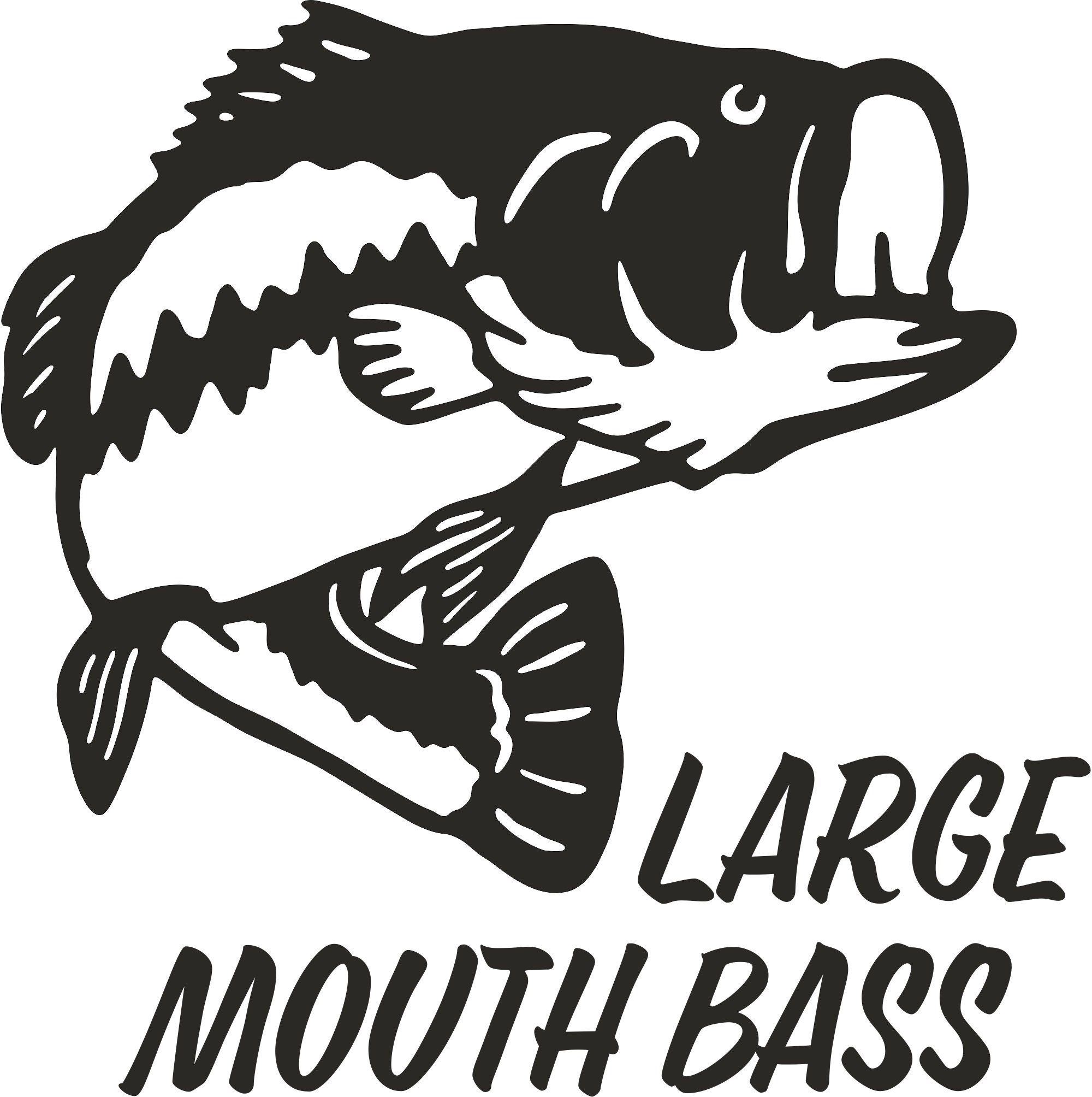 Fresh Water Fish Stickers Small Mouth Bass Large Mouth Bass - Etsy