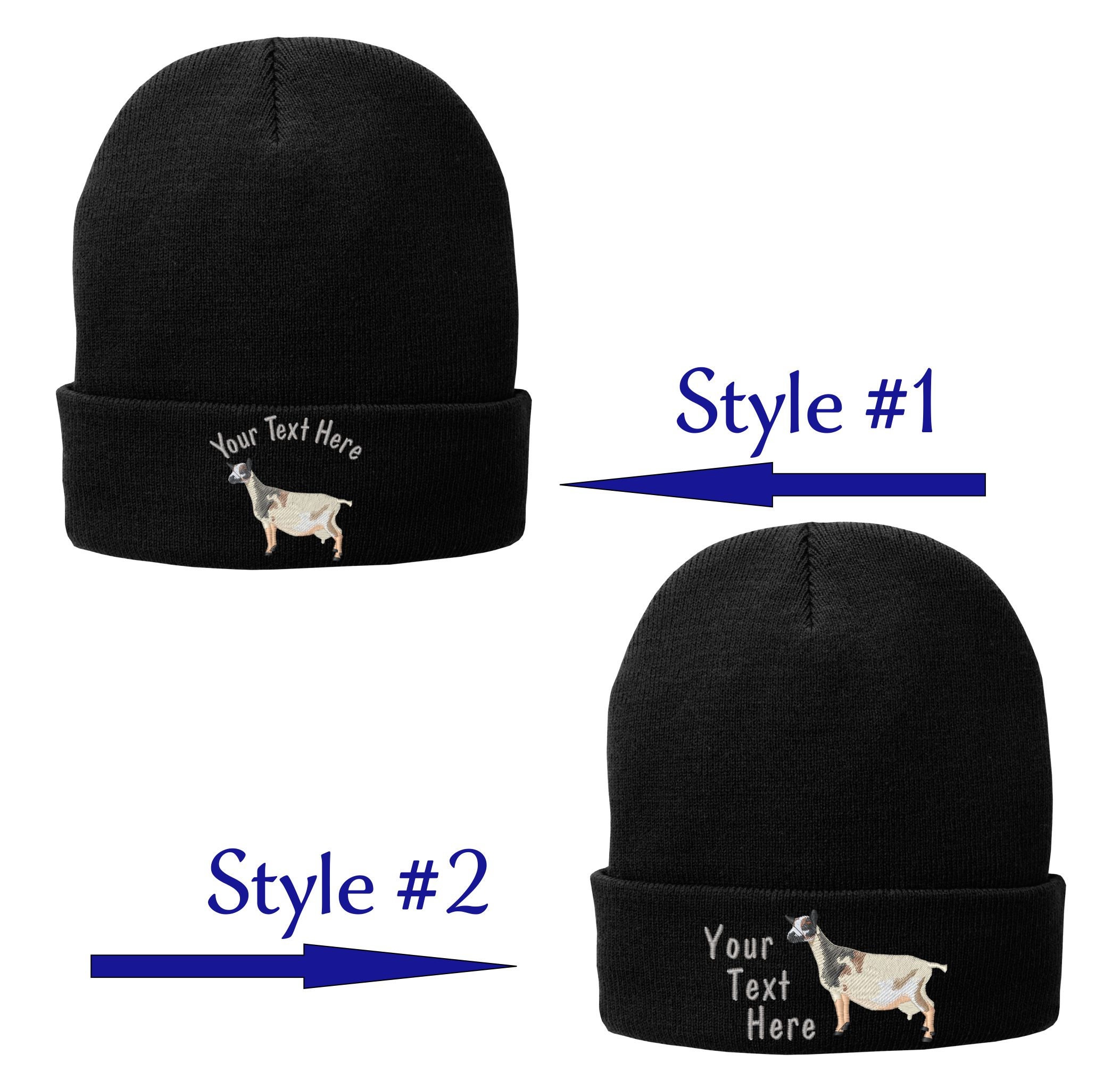 Nigerian Dwarf Dairy Goat Farm Custom Embroidery Baseball Style or Knit ...