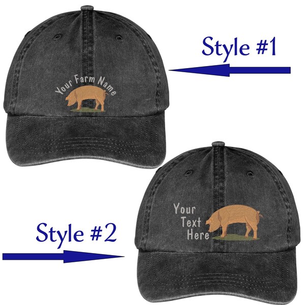 Pig Baseball Cap - Etsy