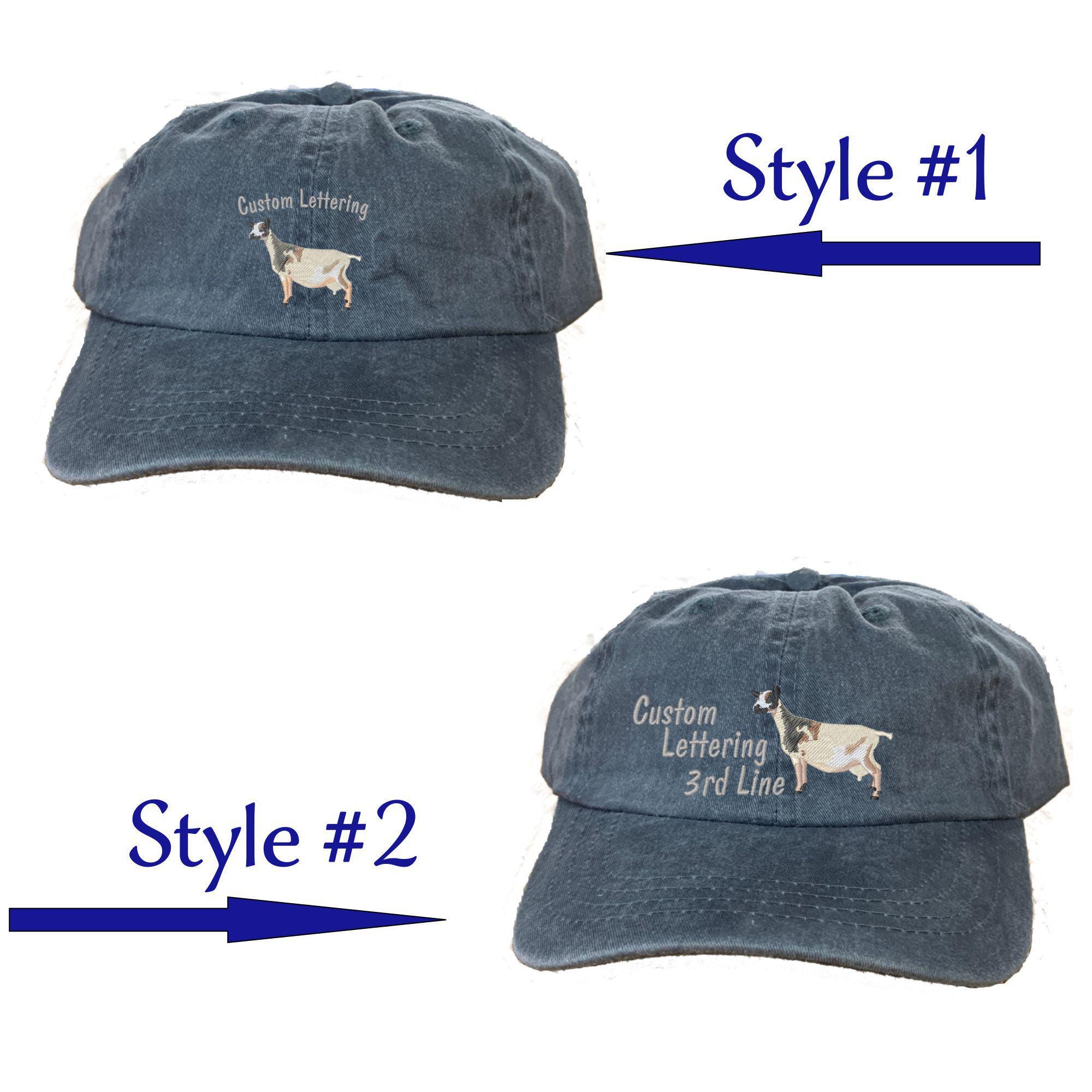 Nigerian Dwarf Dairy Goat Farm Custom Embroidery Baseball Style or Knit ...