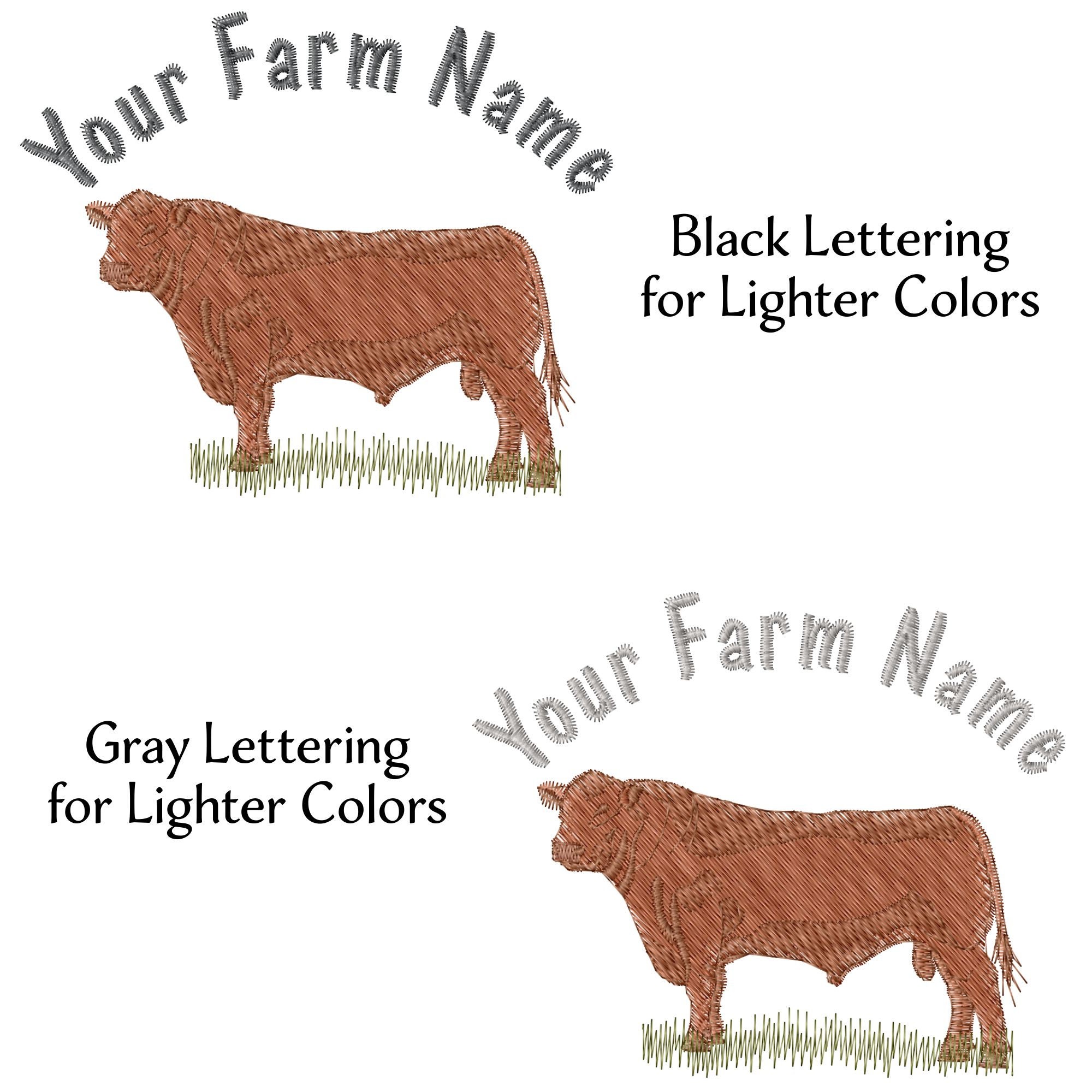 Custom Red Angus Farm Name, Embroidery Duck Brown or Black Soft Shell ...